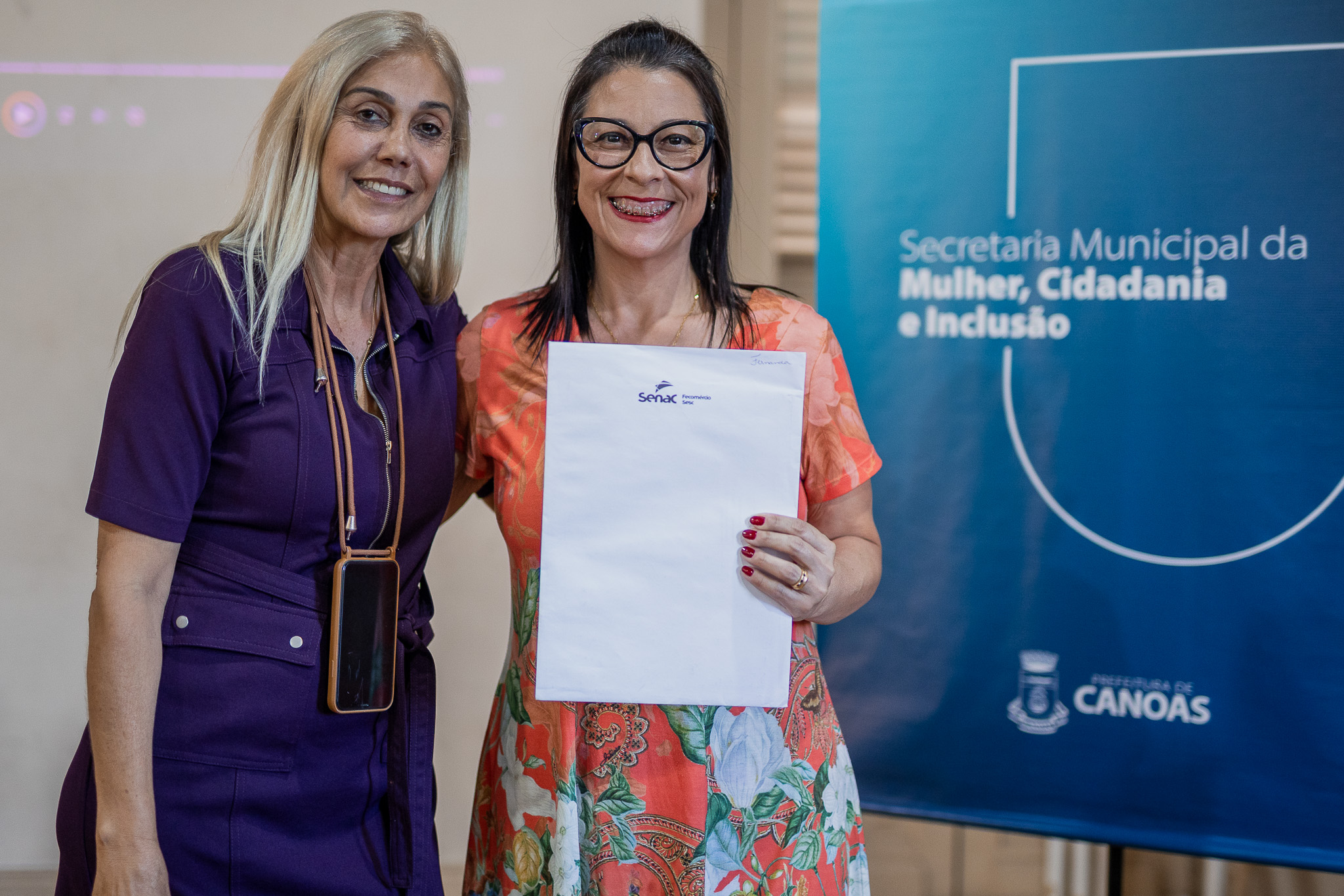 Entrega de certificados do Senac – Prefeitura Municipal de Canoas